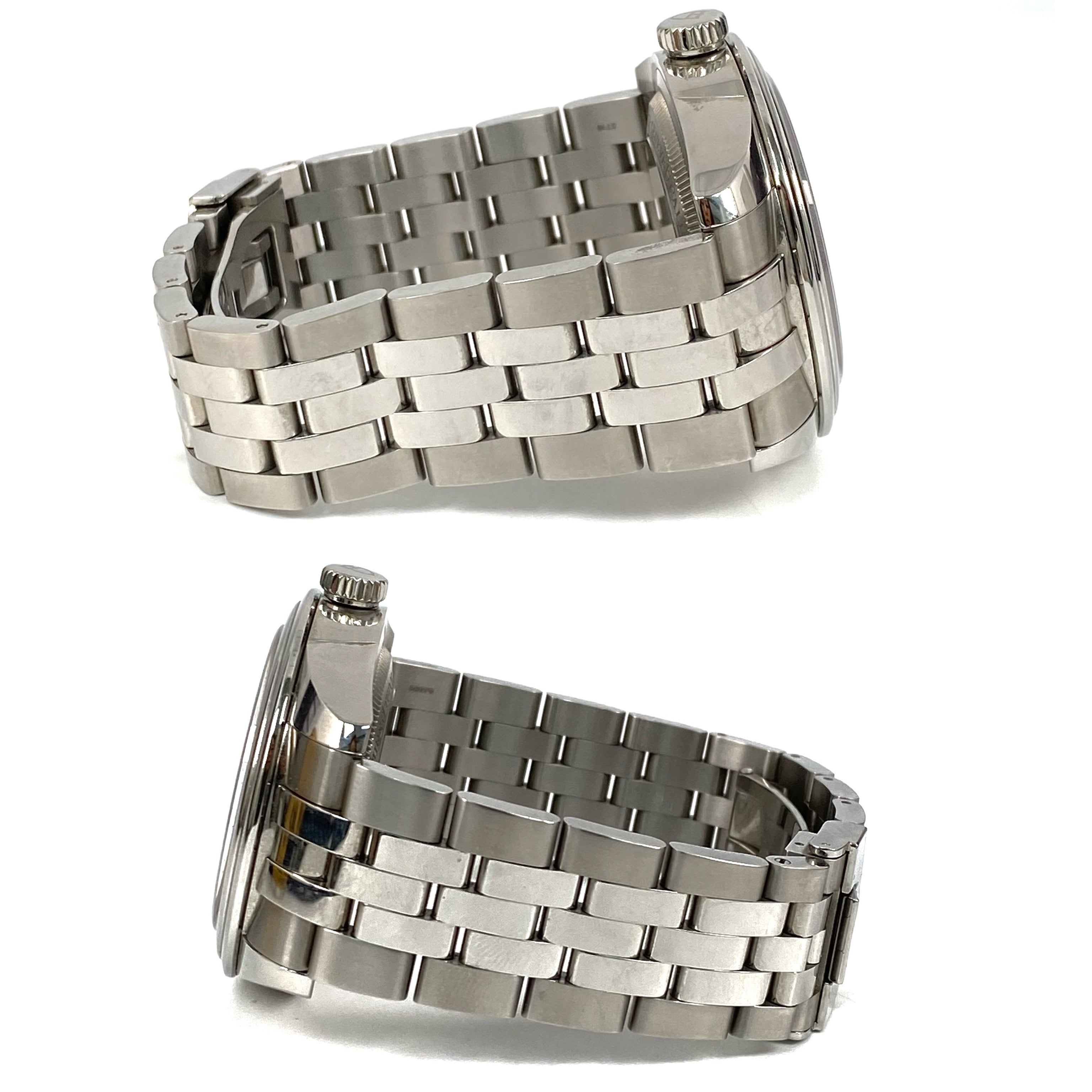 Tudor 帝陀 Silver Stainless Steel Diamonds Glamour Double Date Automat ...